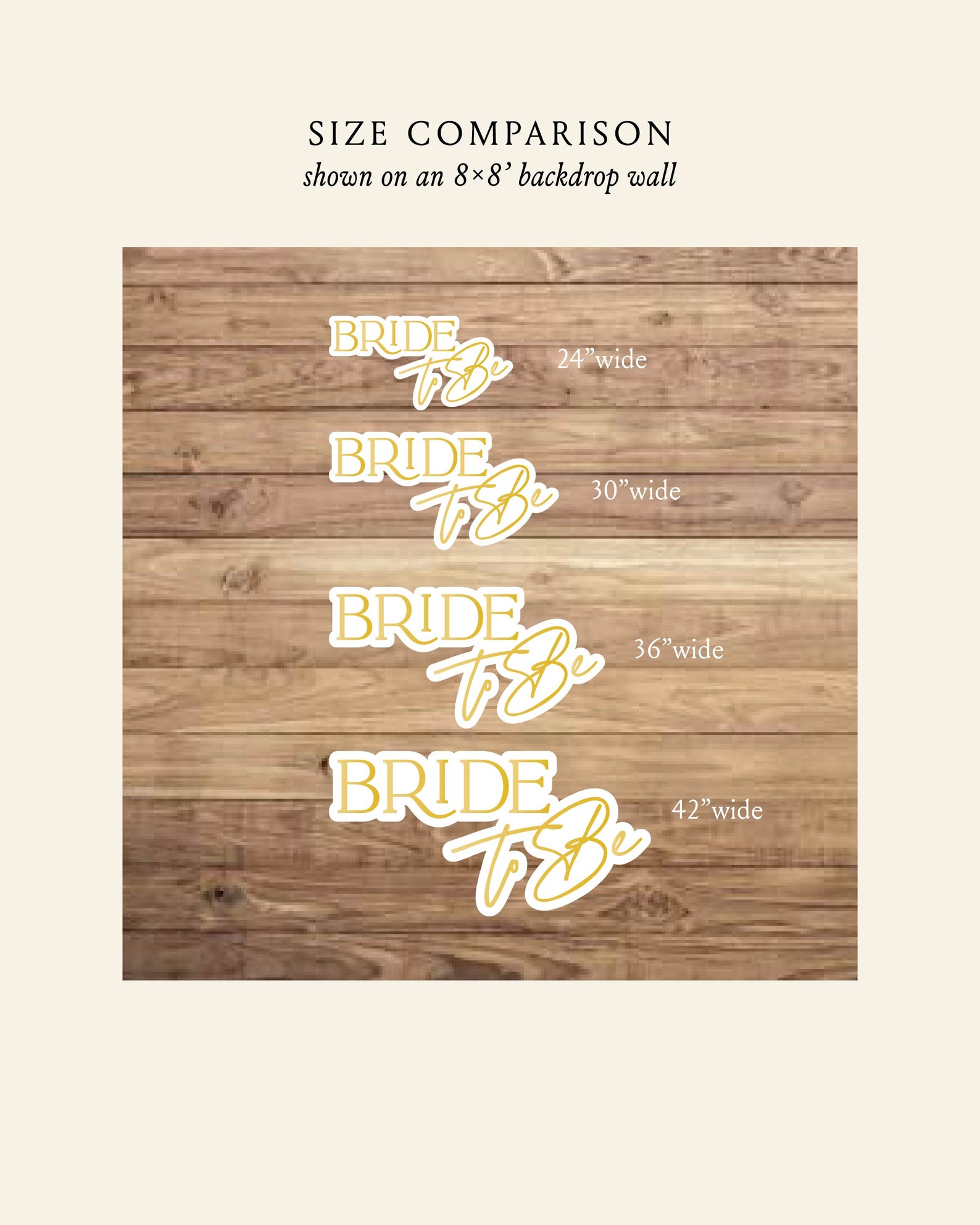 Bride to Be Backdrop Sign Double Layer Sign, Bridal Shower Sign ...