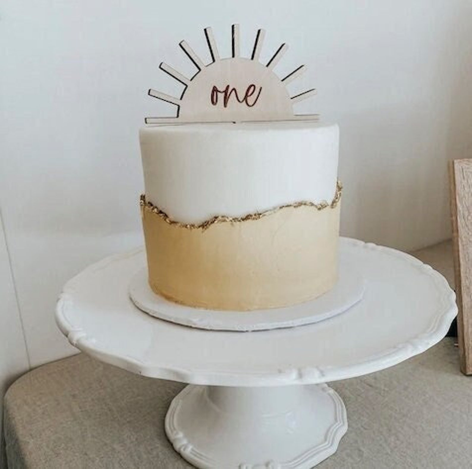 One Sun Cake Topper, First Birthday Cake Topper, Sun Themed Birthday ...