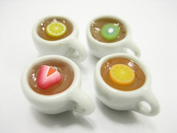 Dollhouse Miniature Food Accessories Set 4 Cups Dollhouse Cups | Etsy