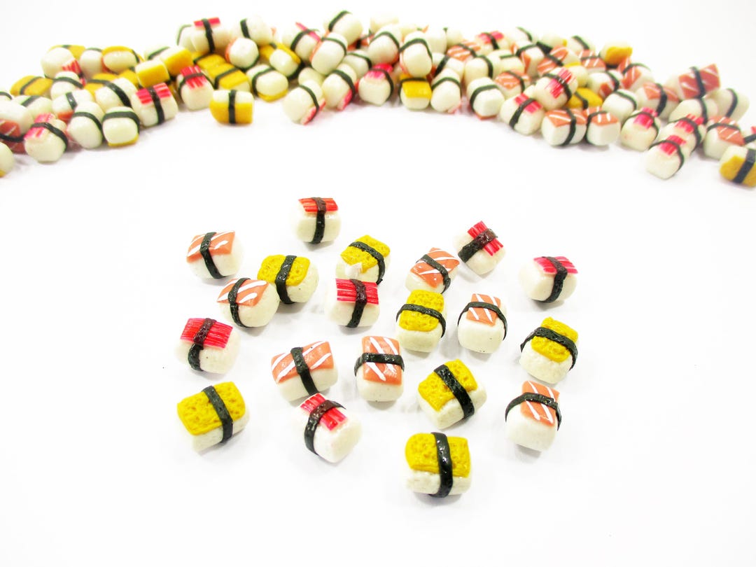 20 Miniature Japanese Food Dollhouse Sushi Miniature Nigiri Dollhouse ...