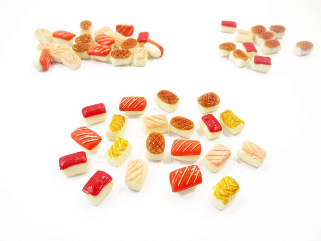 20 Miniature Japanese Food Dollhouse Sushi Miniature Nigiri Dollhouse ...