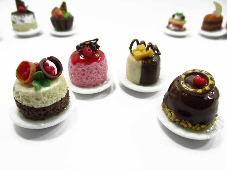 Dollhouse Miniatures Food 1:12 Mini Luxury Cake Dessert | Etsy