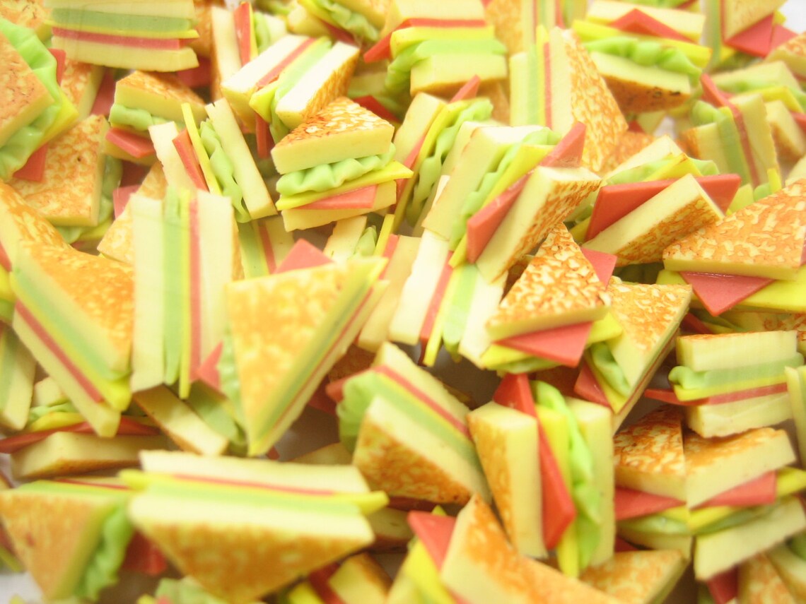 Sandwich Toast Miniatures Bread Bakery Dollhouse Food Lot 100 - Etsy