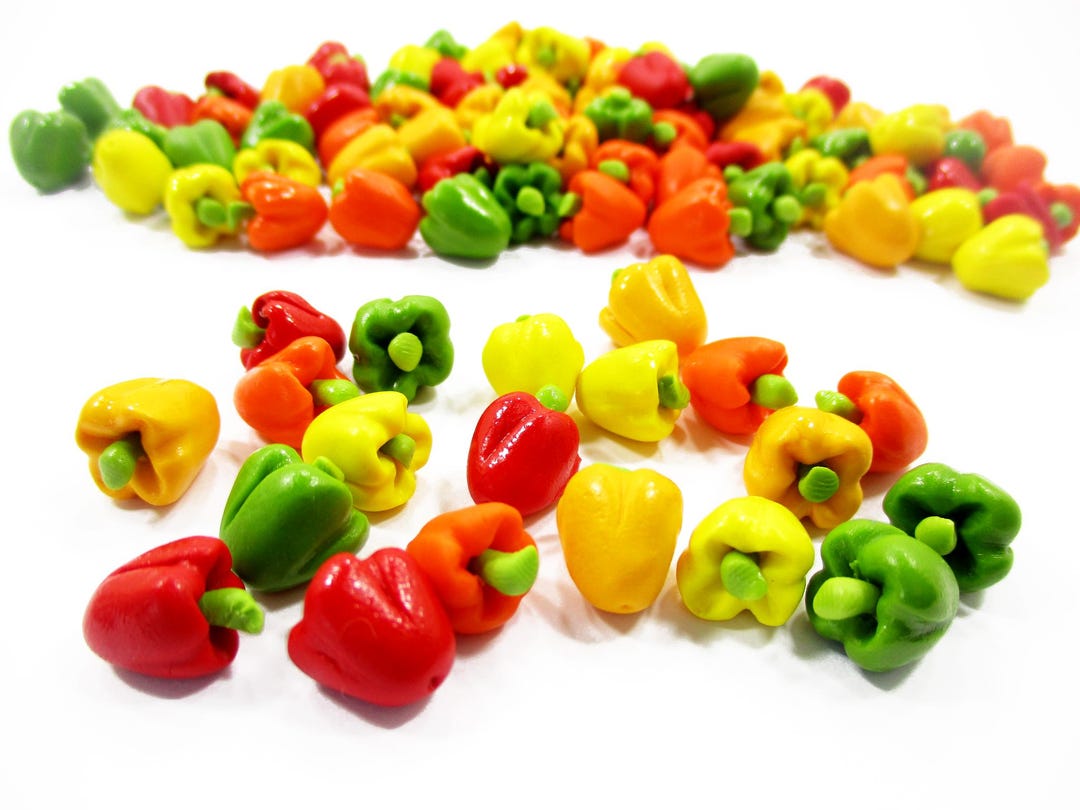 20 1:12 Miniature Bell Pepper Dollhouse Chili Miniature Paprika ...