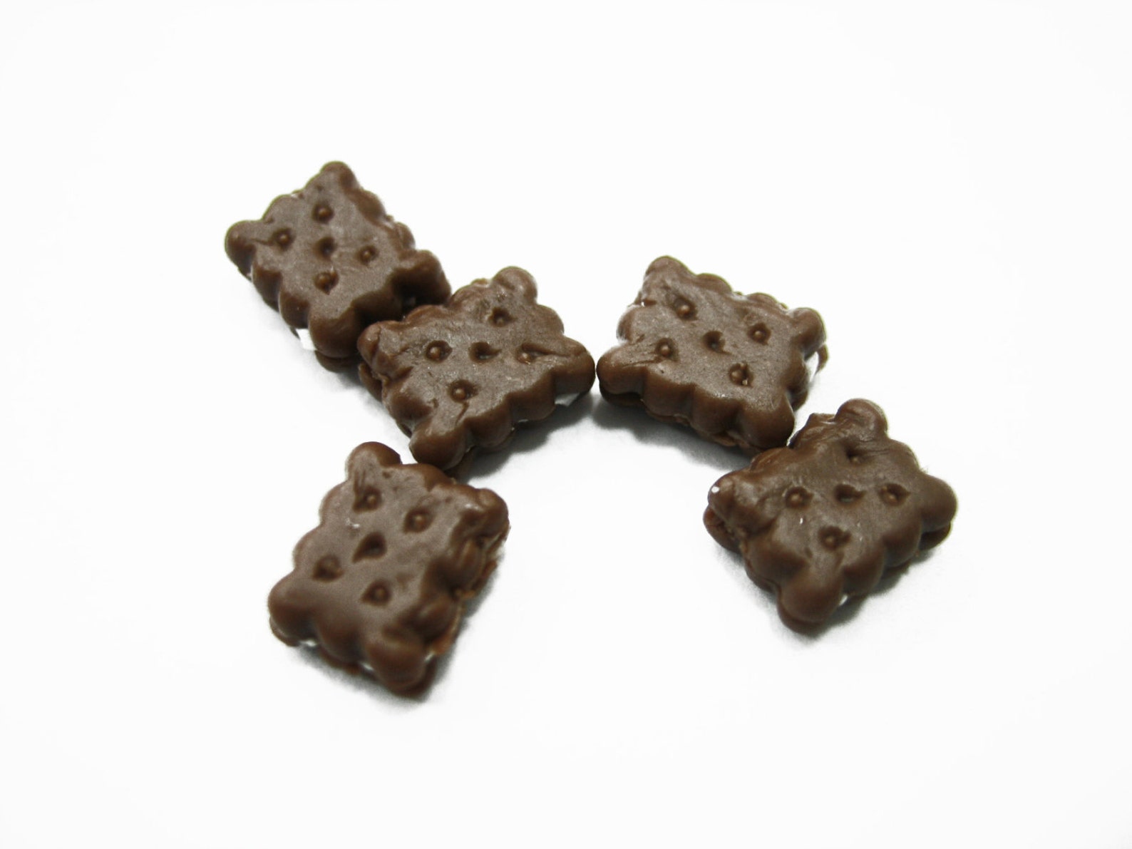 Loose Chocolate Miniature Biscuit With Creamy Dollhouse - Etsy