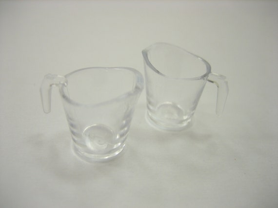 Dolls House Miniatures 2 Measuring Cup Plastic Supply Coffee | Etsy