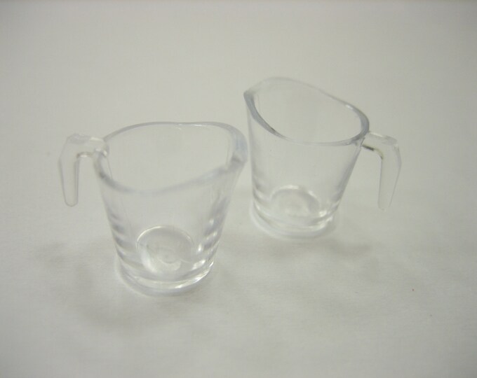 Dolls House Miniatures 2 Measuring Cup Plastic Supply Coffee - Etsy