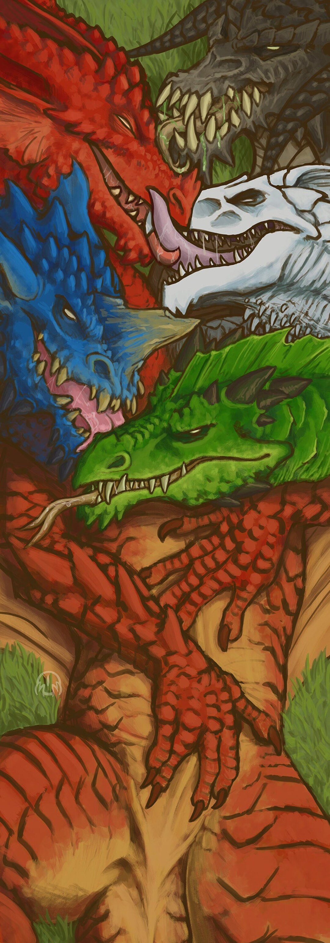 Tiamat Dakimakura Chromatic Five-headed Dragon Goddess Body Pillow Case ...