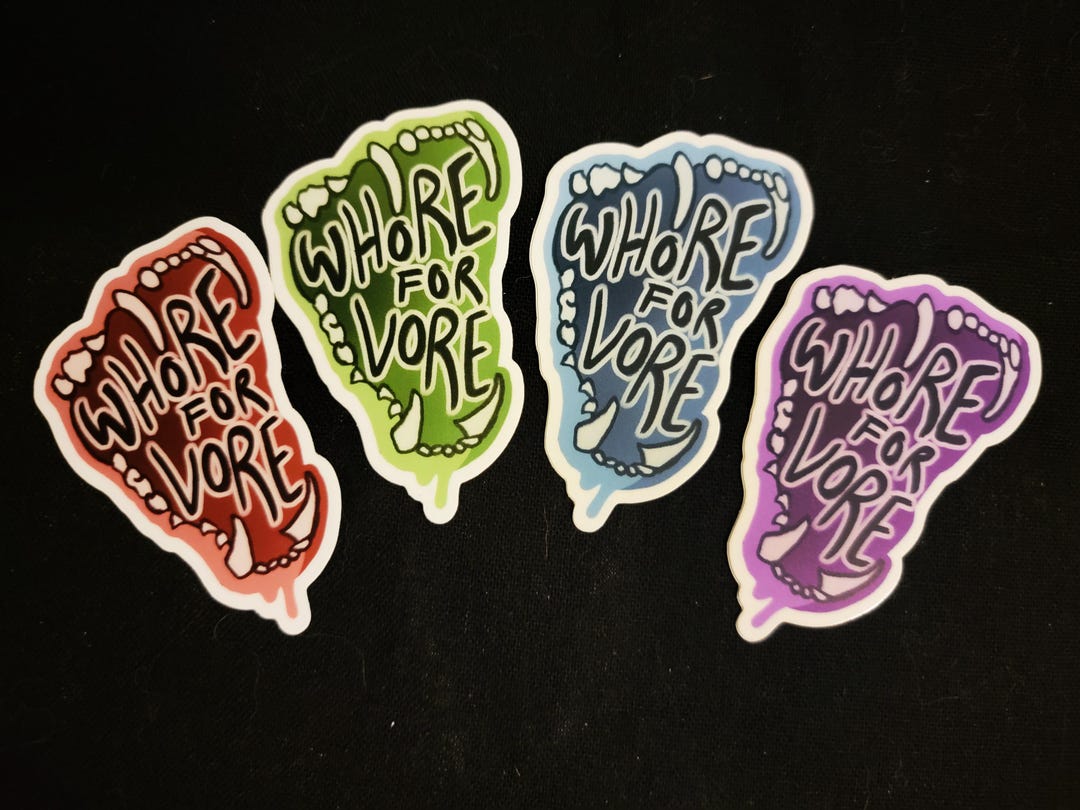 Whore for Vore 3" Stickers - Etsy