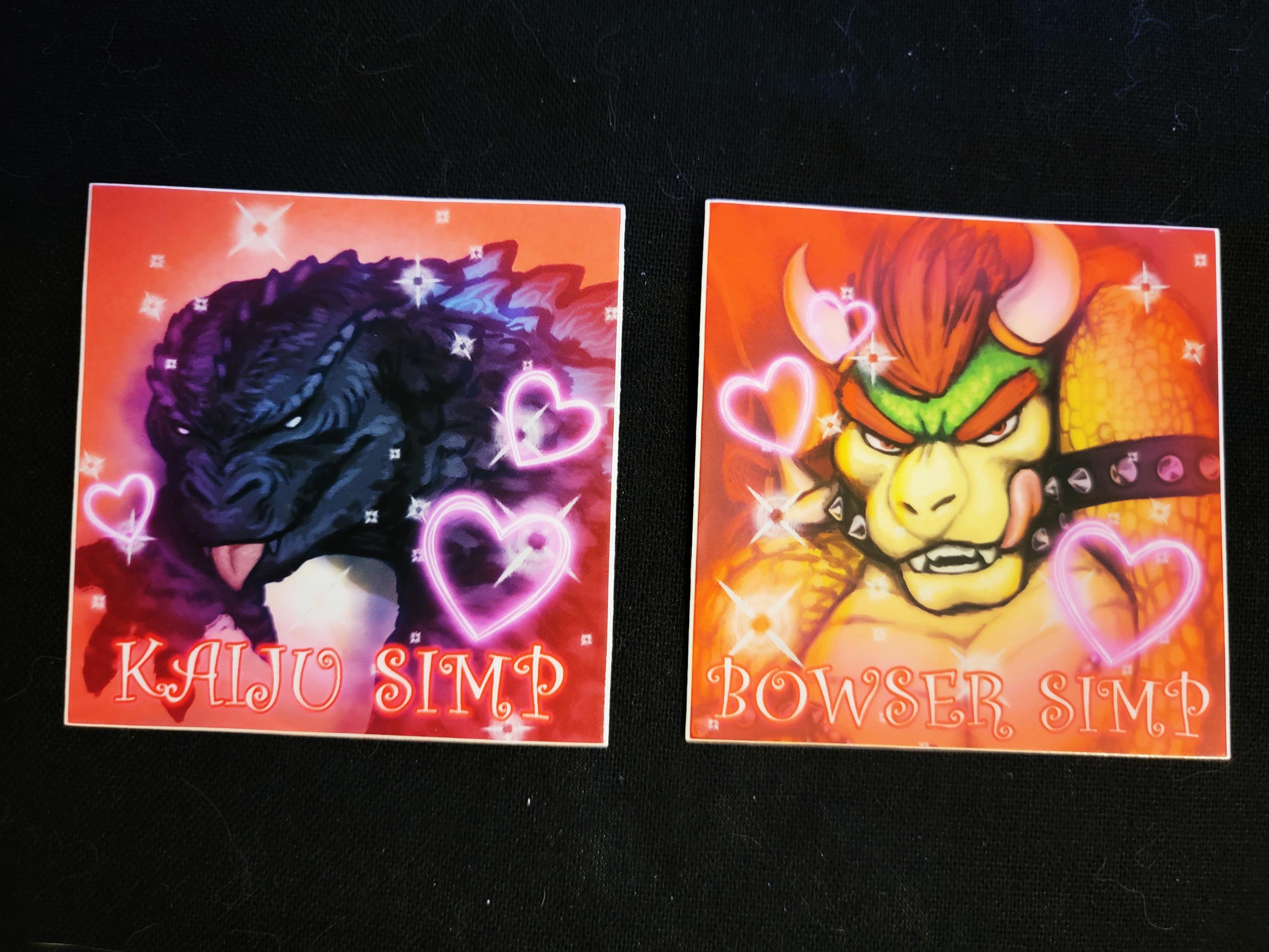 Kaiju Simp/bowser Simp 3" Sticker - Etsy