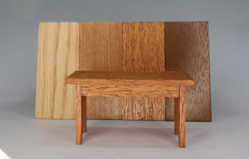 Miniature Wooden Bench - Hardwood - Etsy
