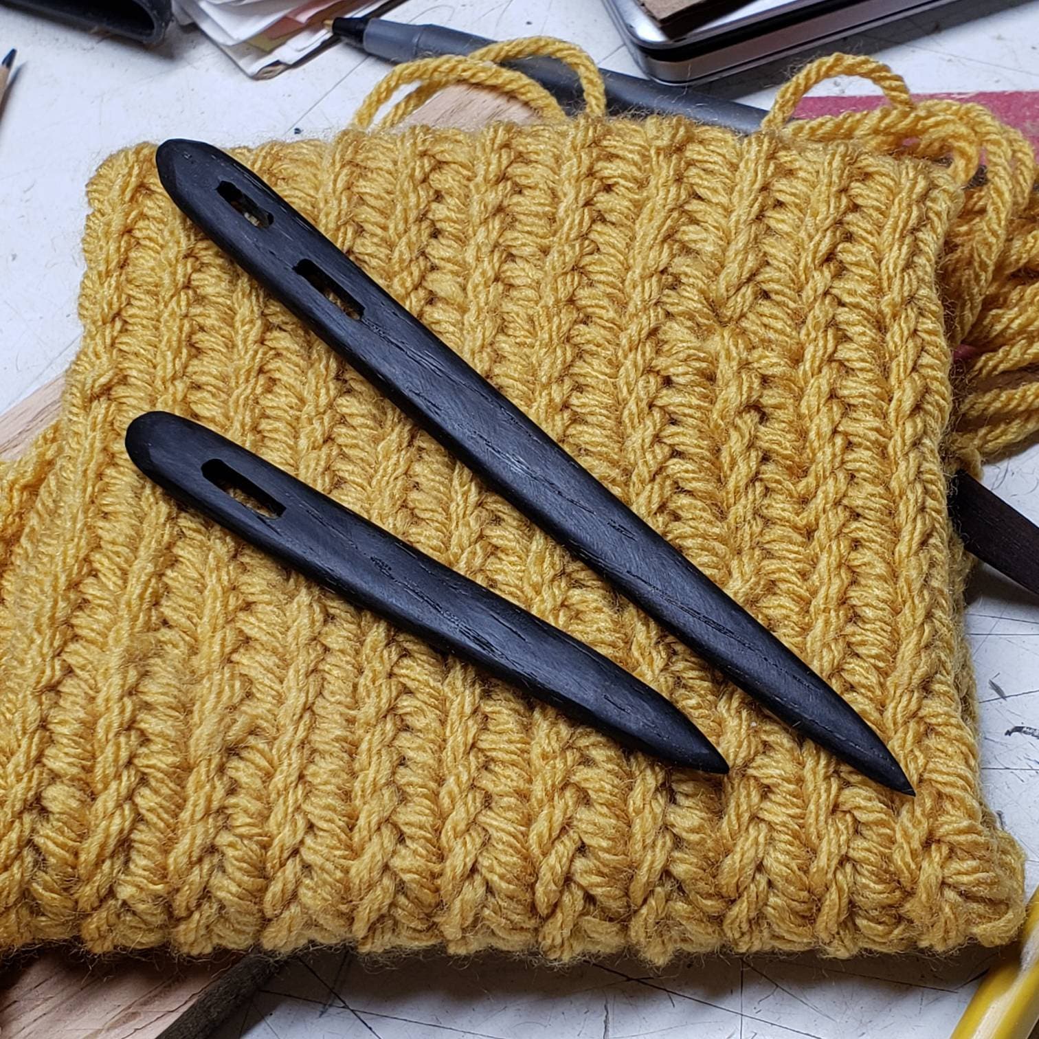 Bog Oak Nålbinding Needle Viking Looping Tool Tapestry - Etsy