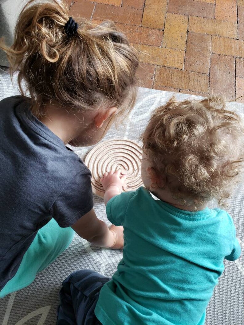 Handmade Wooden Finger Labyrinth: Travel Mindfulness Aid - Etsy