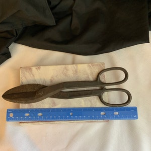 Vintage Tin Snip Tool, Metal Worker Scissor Tool, Rustic Industrial ...