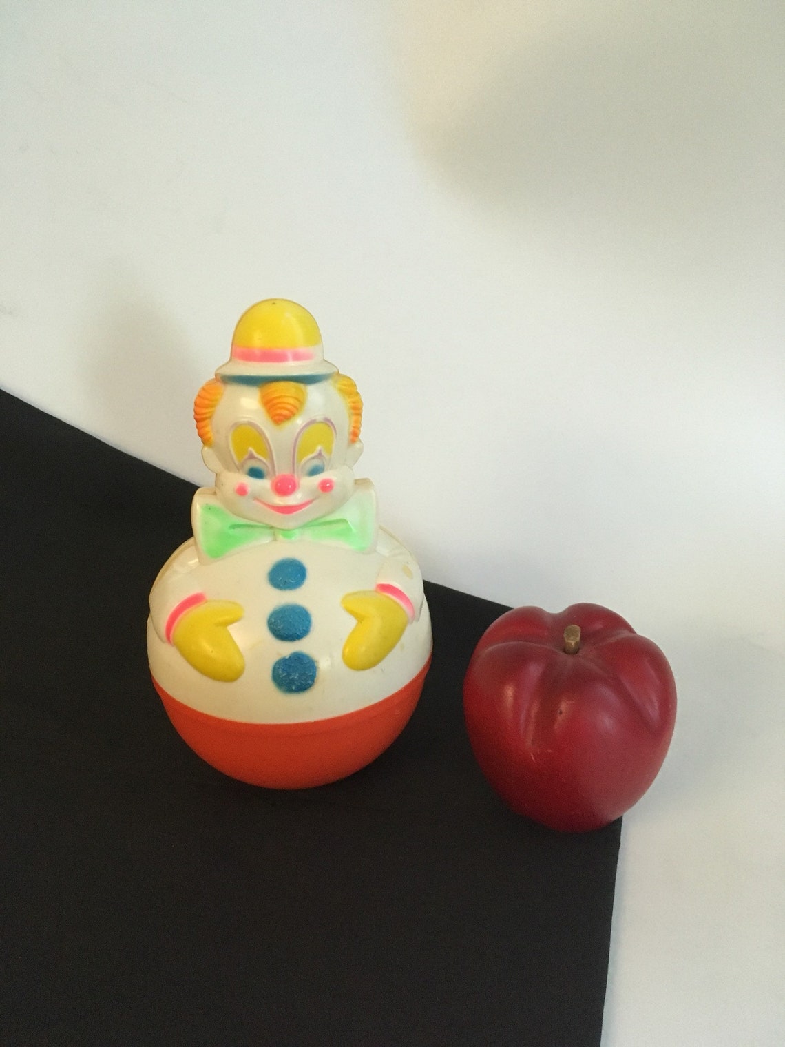 Vintage Musical Clown Roly Poly Toy Chimes Retro Baby Toy - Etsy