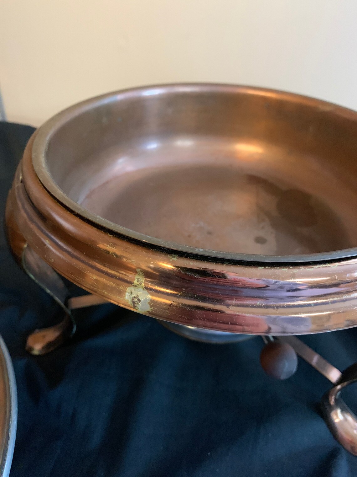 Vintage Copper Chafing Dish Buffet Serving Pan Buffet Double | Etsy