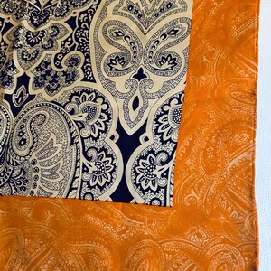 Long Vintage Paisley Scarf, Long Rectangle Scarf, Classic Pattern Scarf ...