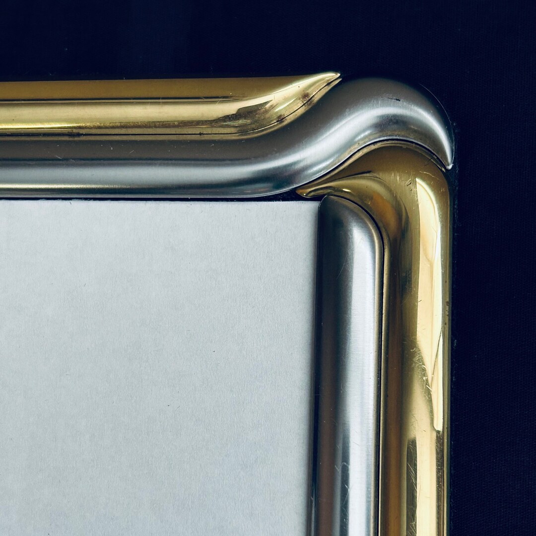 Vintage Silver and Gold Twist Frame, Modern Picture Frame With Back, 5 ...