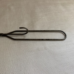 Primitive Wire Fork Vintage Long Twisted Handle Metal Meat Utensil W ...