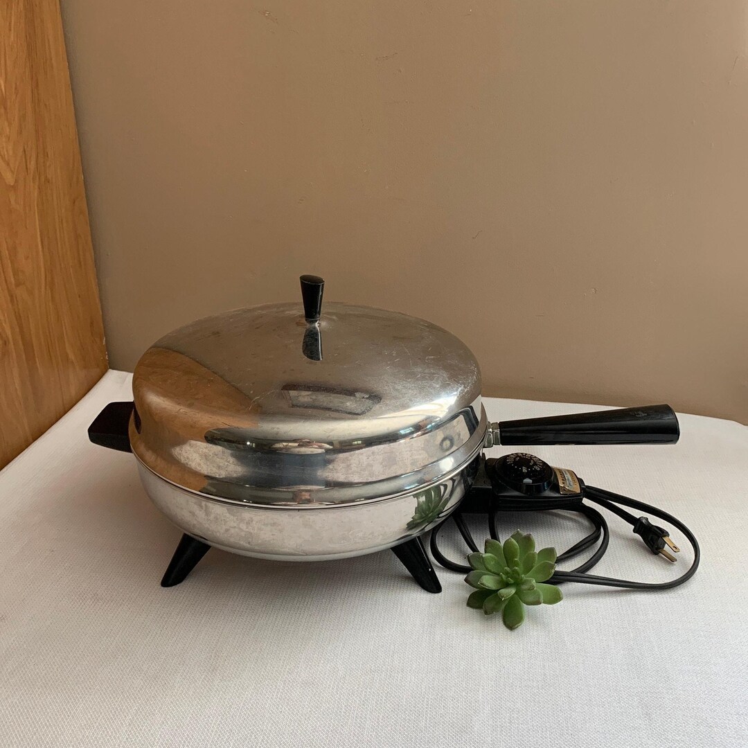 Farberware Electric Skillet, Vintage Round 12“ Frying Pan, Aluminum ...