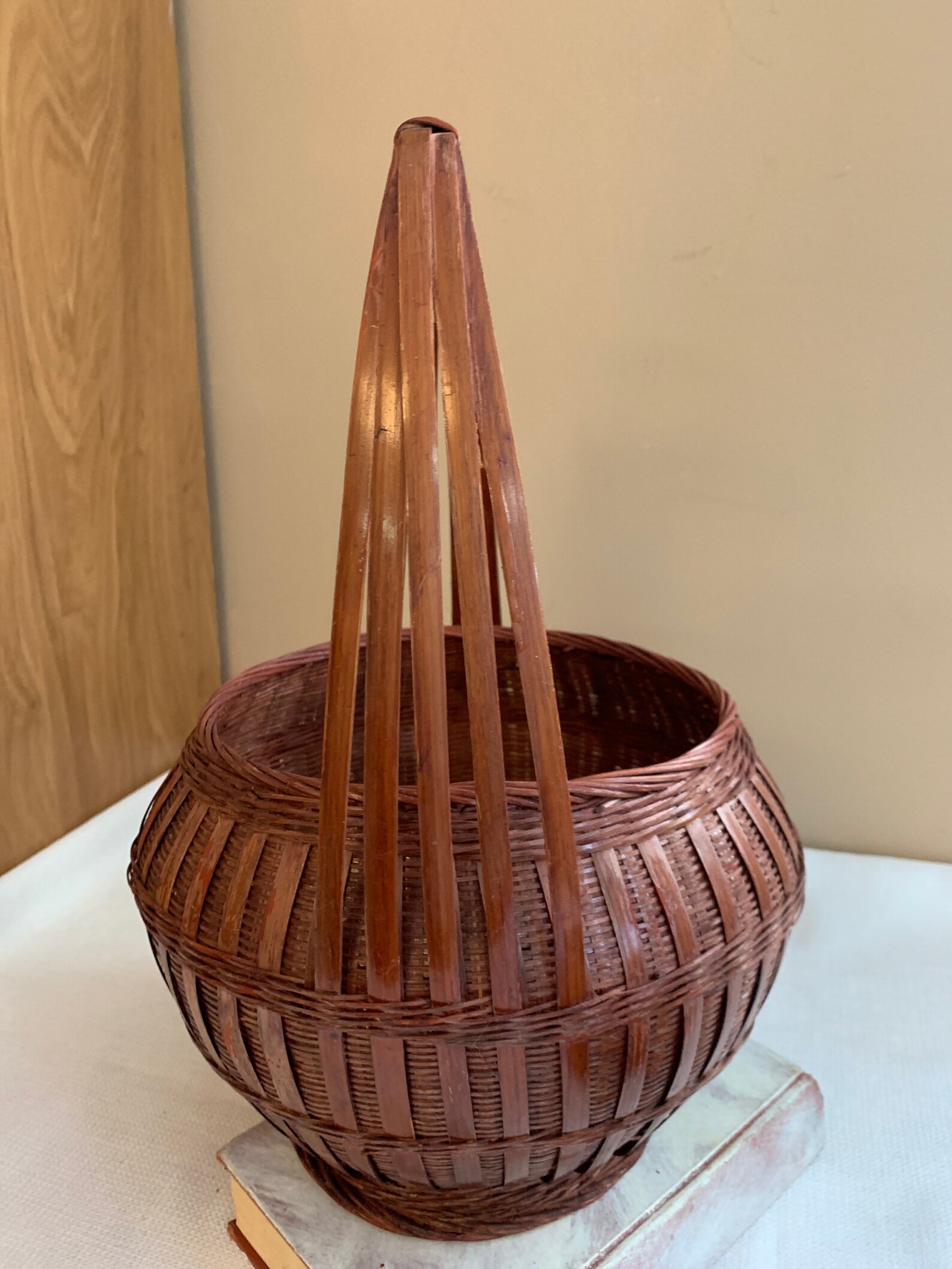 Vintage Chinese Basket Asian Lunch Basket Boho Natural | Etsy