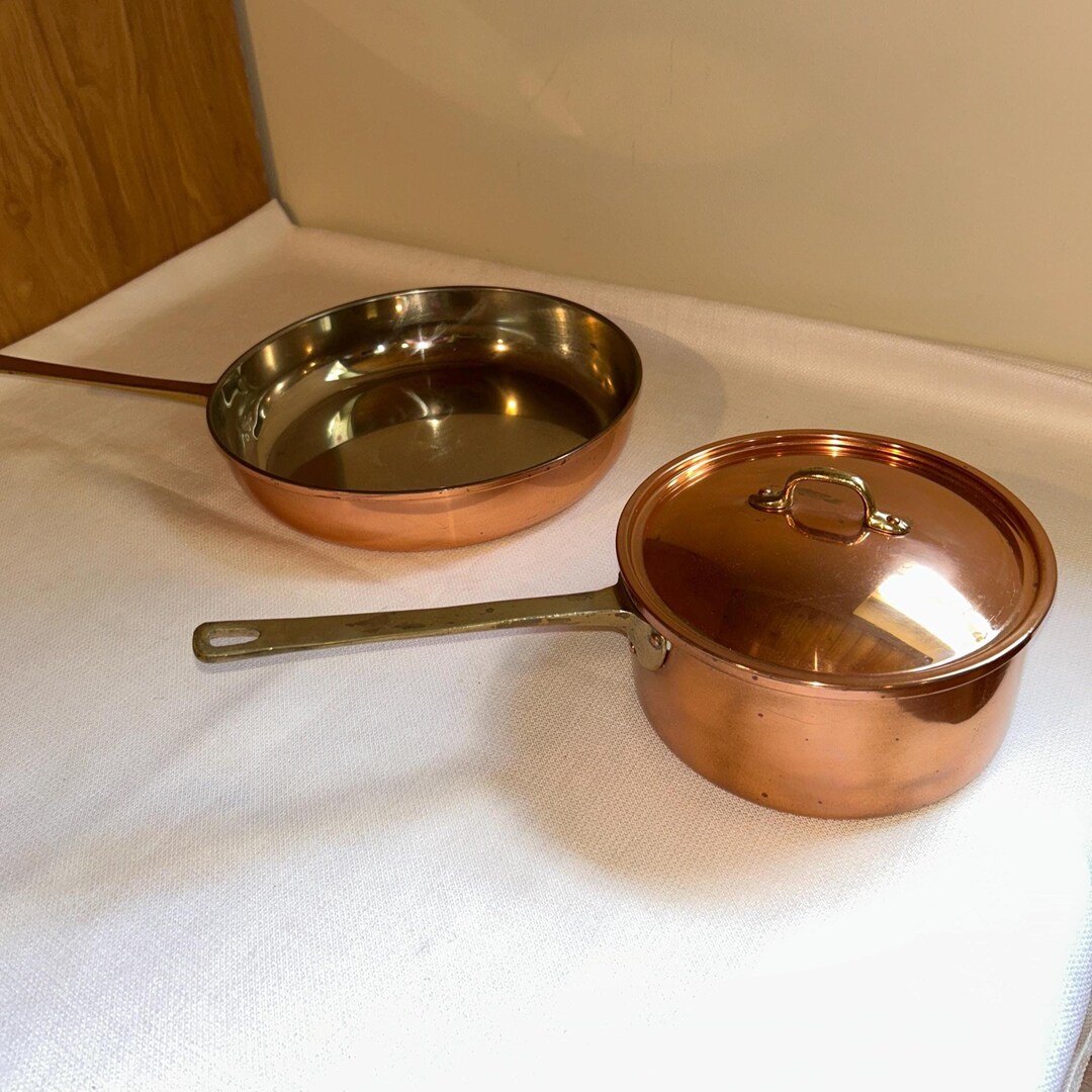 Vintage Copper Cookware: ODI or Made in Portugal Saucepan or Skillet ...