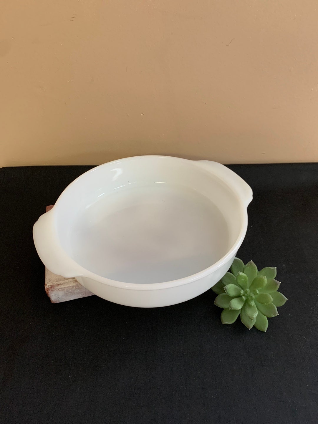 White Fire King Casserole Vintage 8 Side Dish Milk Glass - Etsy
