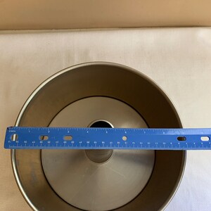 Angel Food Cake Pan, Vintage Aluminum High Rise Pan, Two Piece Bundt ...