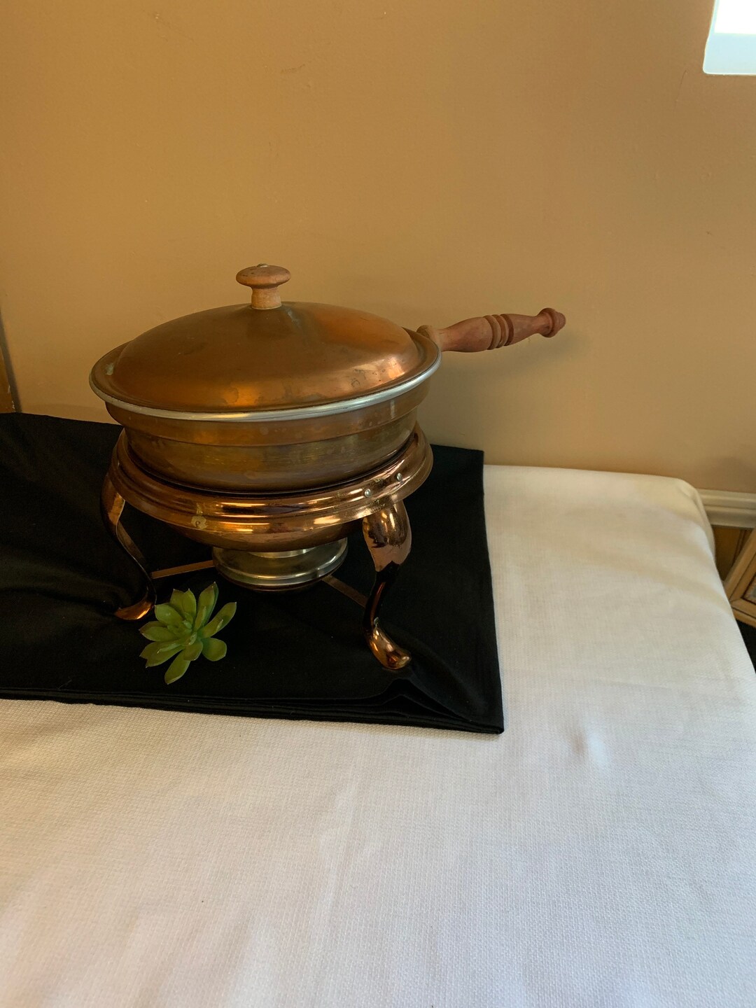 Vintage Copper Chafing Dish Buffet Serving Pan Buffet Double - Etsy