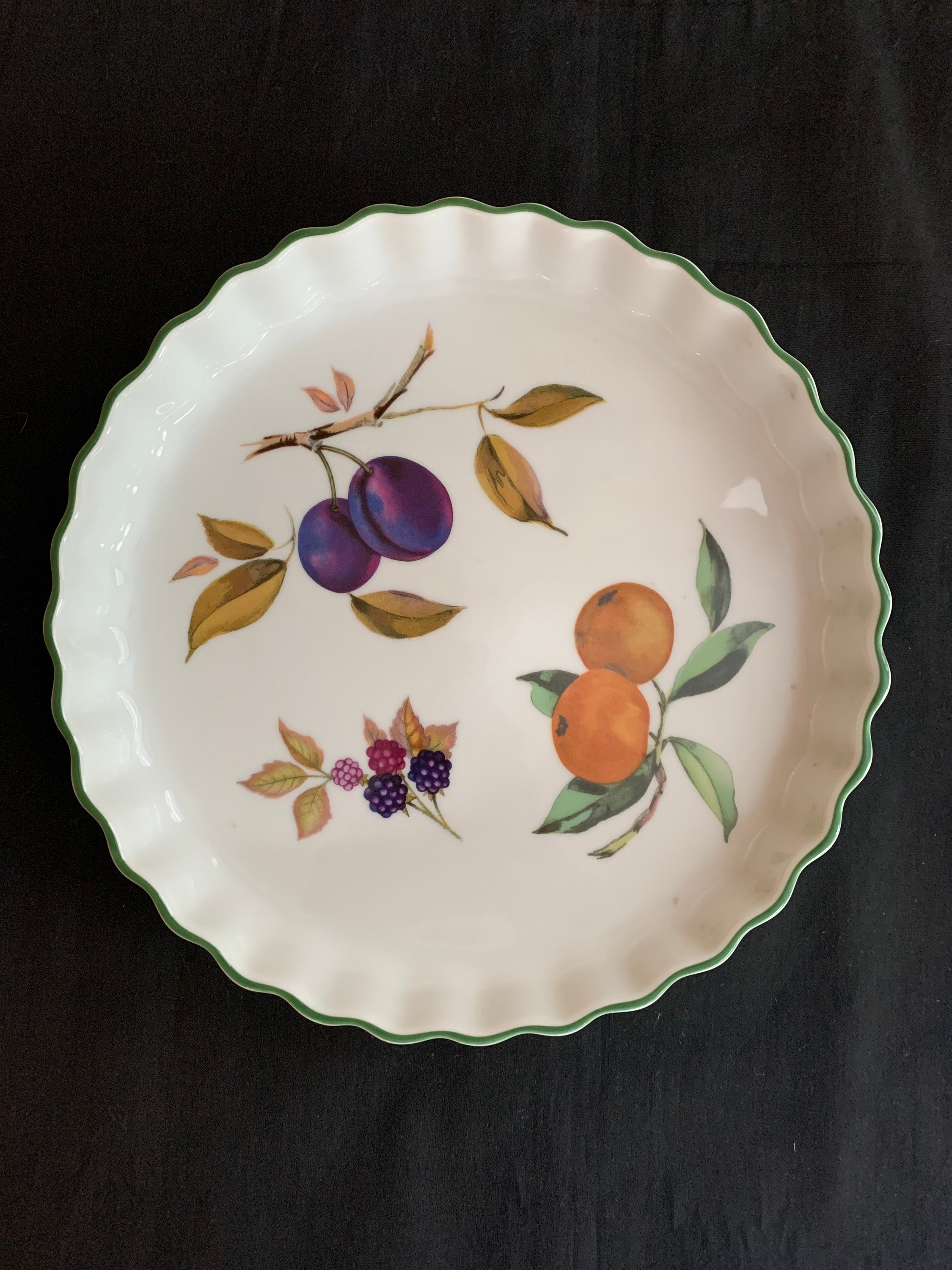 Vintage Evesham Vale Quiche Dish China Pie Plate Ceramic - Etsy