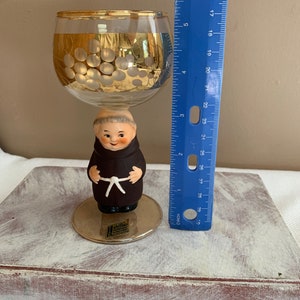 German Figural Goblet Set of 6, Vintage Goebel West German Etched ...