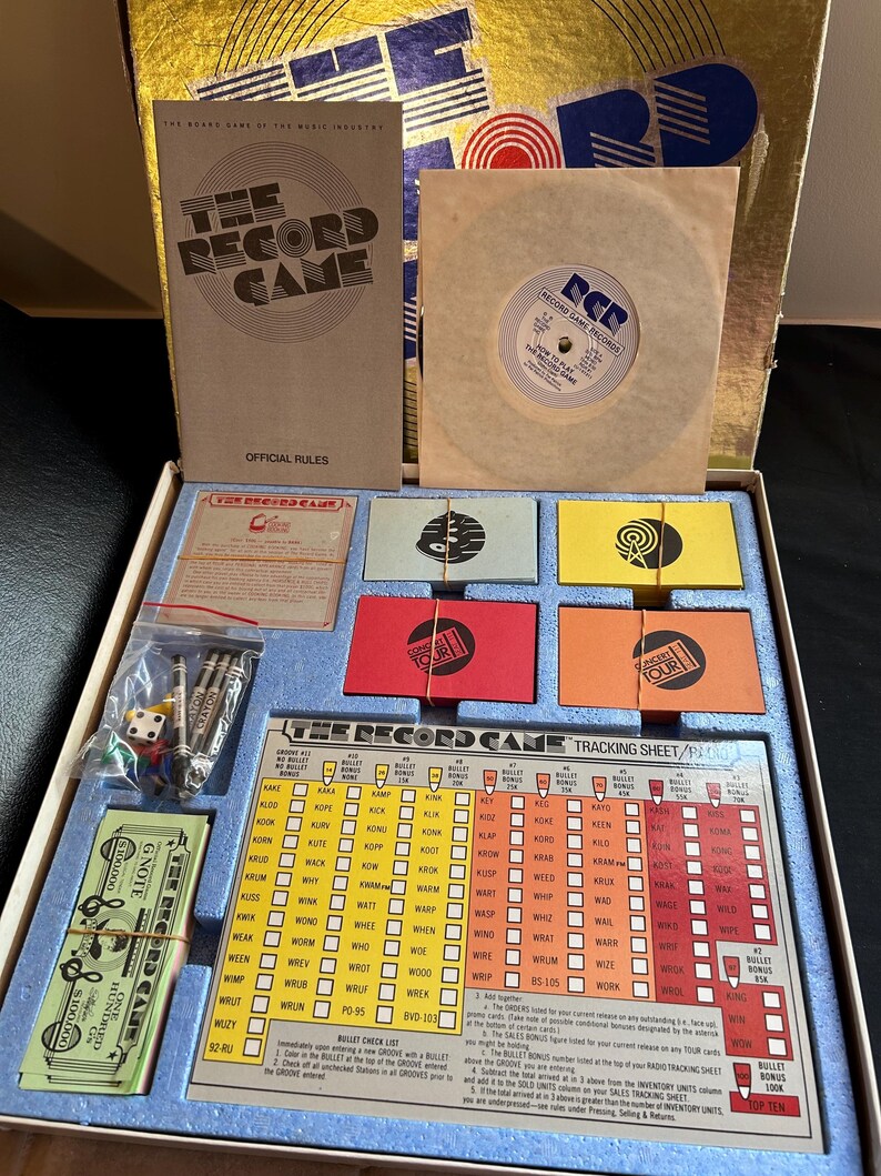 Music Board Game, Vintage 1980s Career Stimulation Activity, Gift for ...