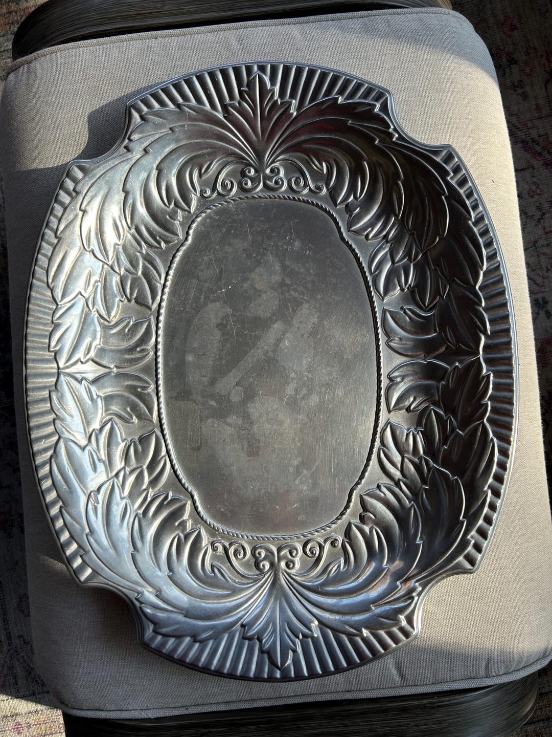 Vintage Wilton Armetale Platter, Acanthus Leaf Buffet Server - Etsy