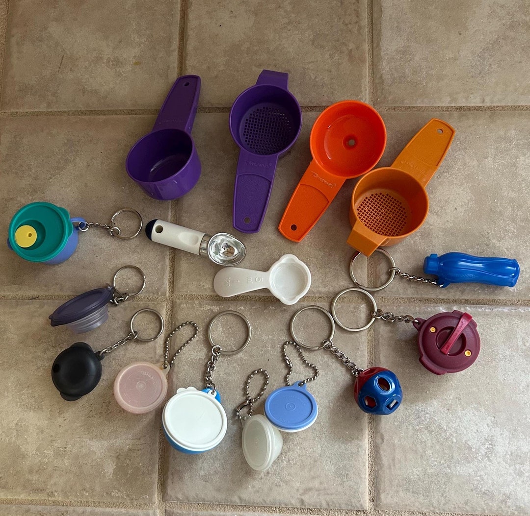 Vintage Miniature Tupperware, Key Chain, Promotional Kitchen Gadget ...