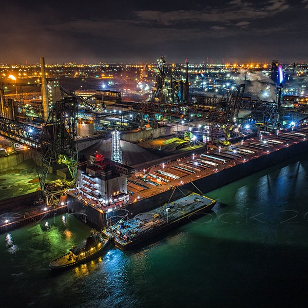 Great Lakes Freighter Manistee, Maumee River, Toledo, Ohio - Etsy