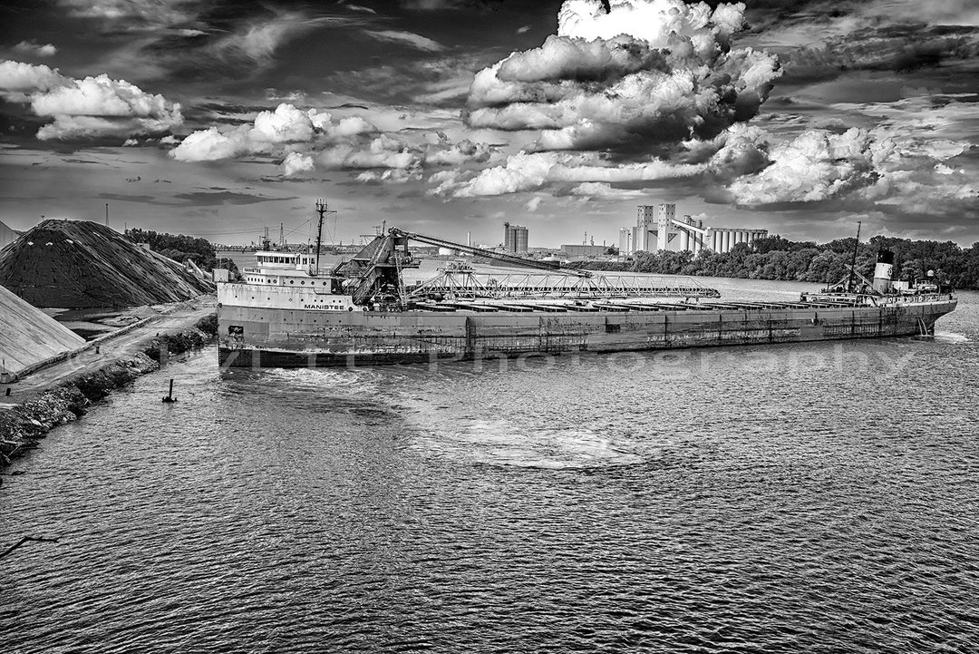 Great Lakes Freighter Manistee, Maumee River, Toledo, Ohio - Etsy