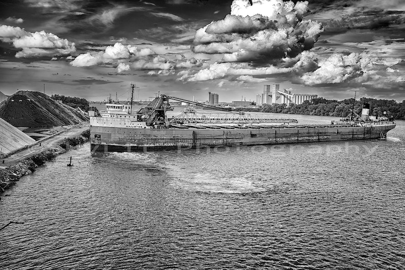 Great Lakes Freighter Manistee, Maumee River, Toledo, Ohio - Etsy