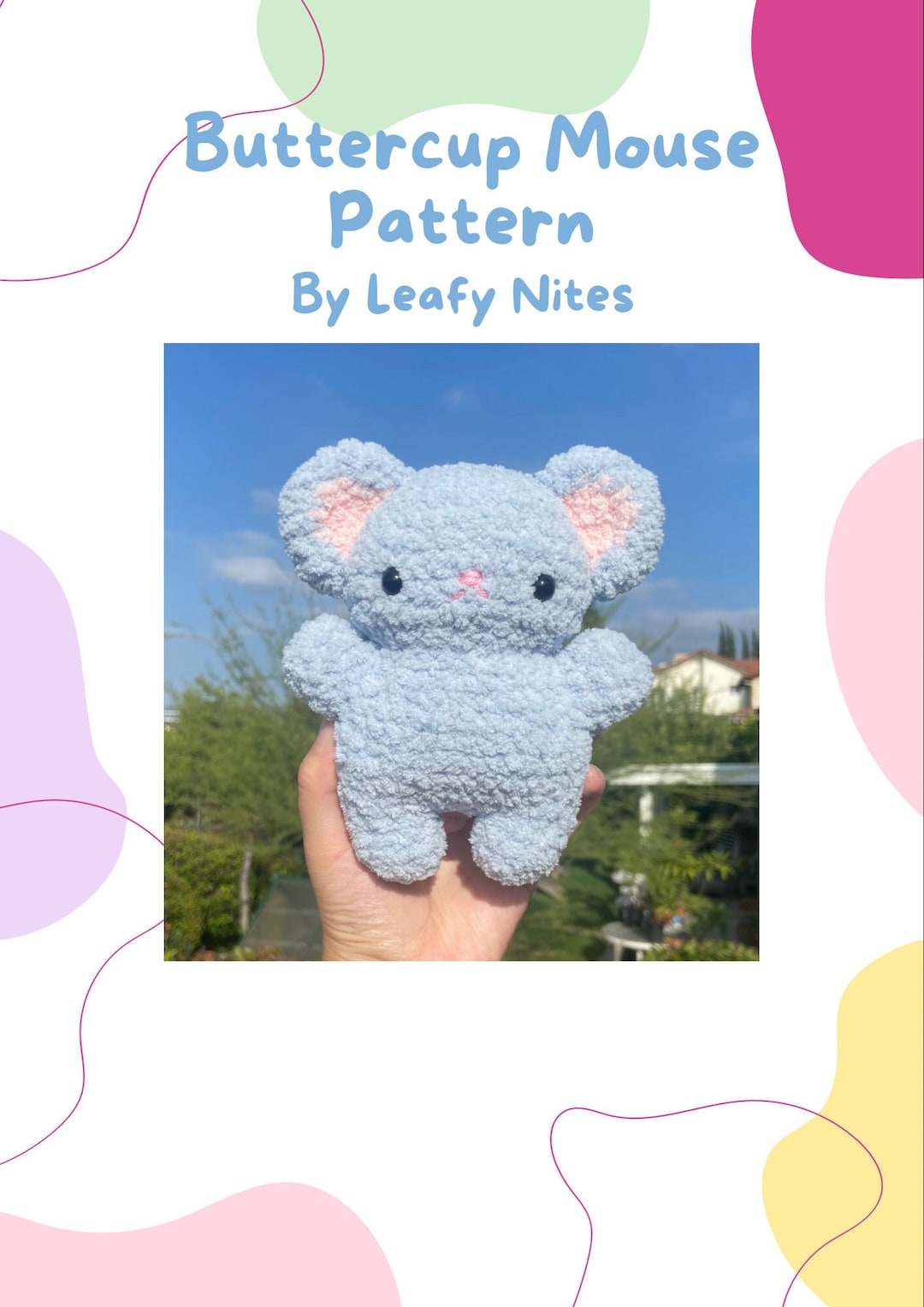 Crochet Buttercup Mouse PDF PATTERN - Etsy