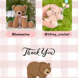 Snuggle Bear Crochet Pattern | Snuggle Series | Low Sew Amigurumi | PDF ...