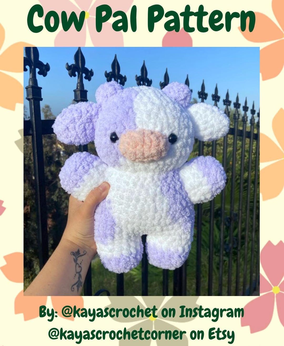 Crochet Cow Pal PDF PATTERN - Etsy