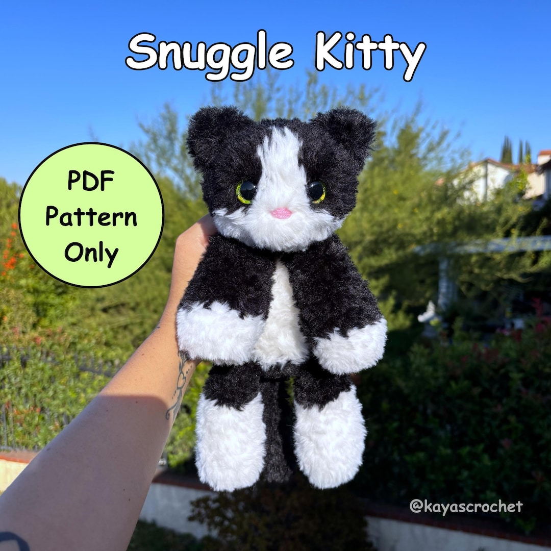 Snuggle Kitty Crochet Pattern | Snuggle Series | Crochet Cat Pattern ...