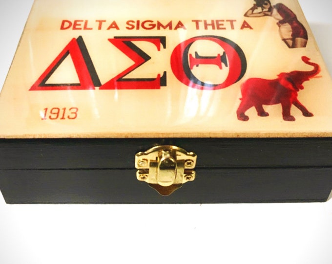 Delta Sigma Theta Travel Jewelry Box - Etsy