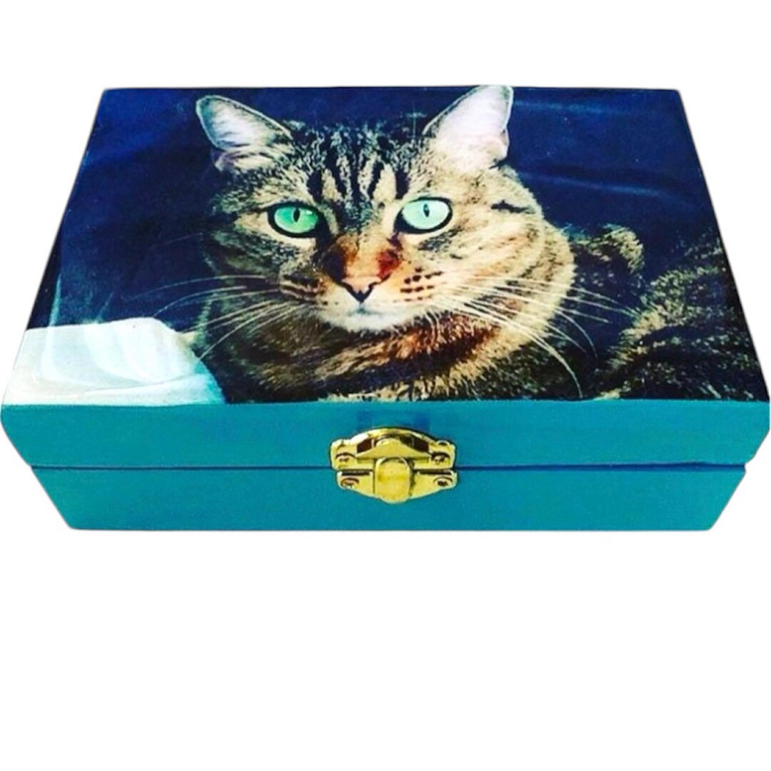 Personalized Pet Box, Wooden Storage Box, Dog Box, Pet Memory Box, Cat ...
