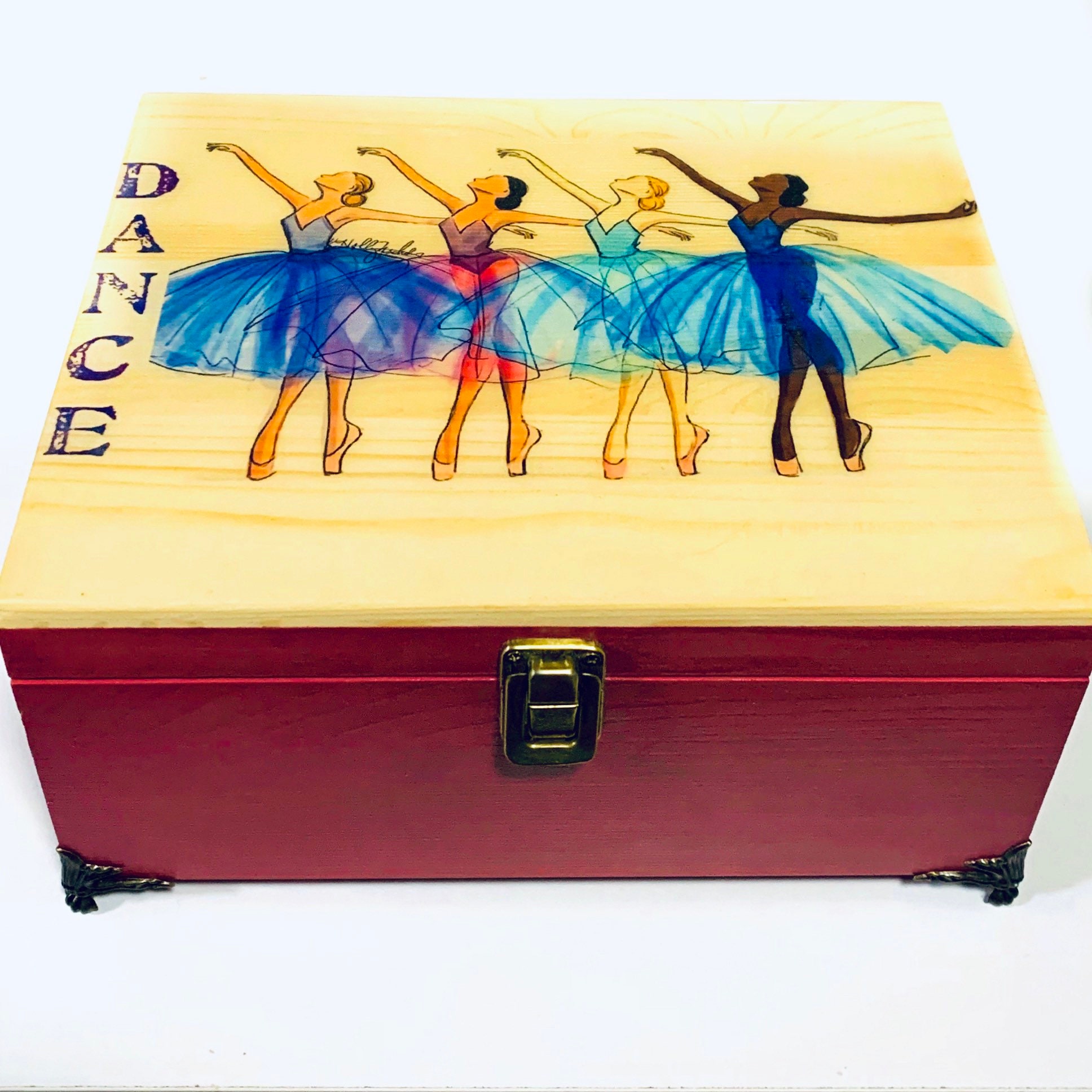 Ballet Dancers Keepsake Box Dancers Ballerina Trinket Box | Etsy