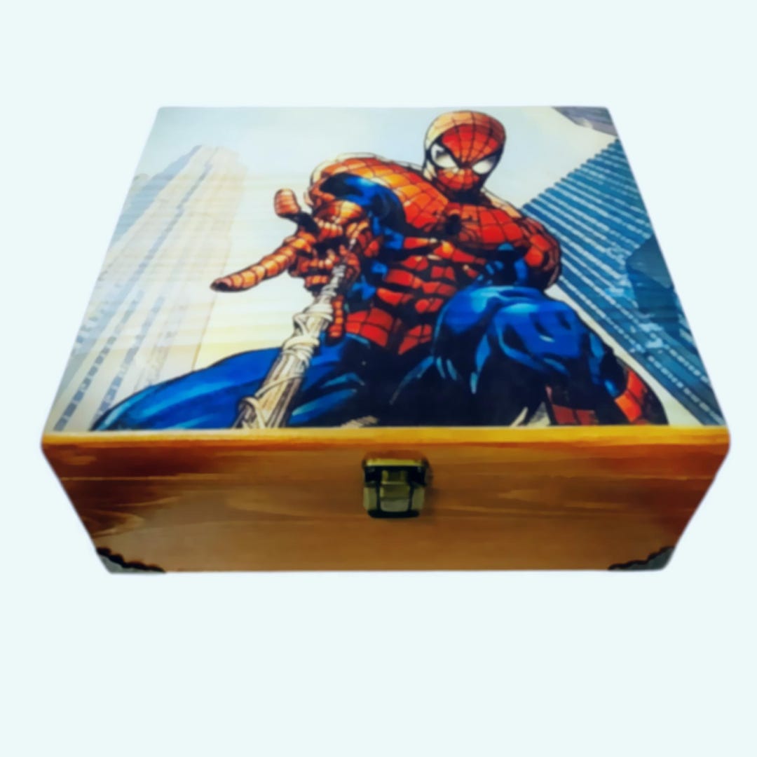 Superheros, Superhero Box, Box, Marvel Comics, DC Comics, Wood Box ...