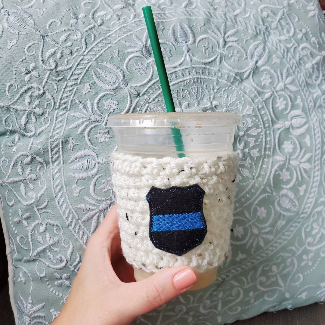 Police Coffee Cozy, Back the Blue, Back the Badge, Thin Blue Line ...
