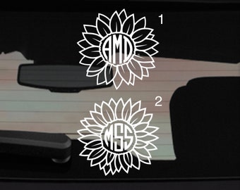 Monogram Car Decal - Etsy