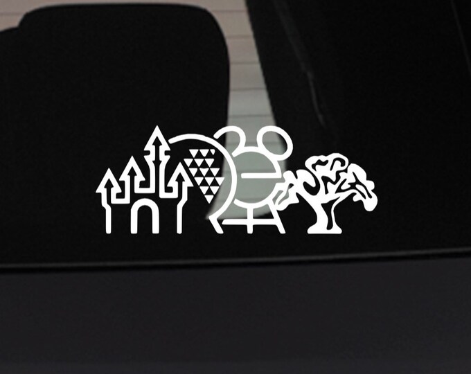 Disney Parks Logo Decal, Disney World Decal, Disney Car Decal, Magic ...