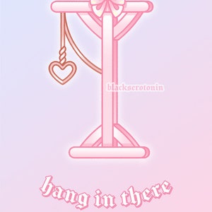 Hang in There - Kawaii Gallows Print | Torture Devices, Creepy Cute ...