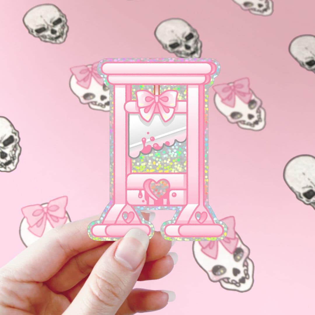 Kawaii Guillotine Vinyl Sticker | Torture Devices, Creepy Cute ...